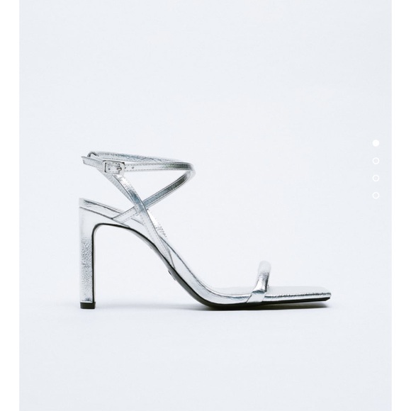 Zara Shoes Zara Metallic Strappy High Heel Sandal Poshmark